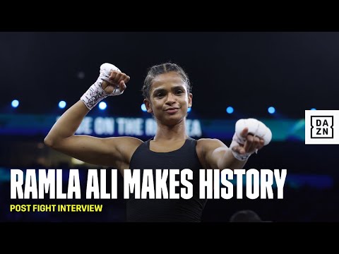 MAKING HISTORY! Ramla Ali wins the first women's professional fight in ...