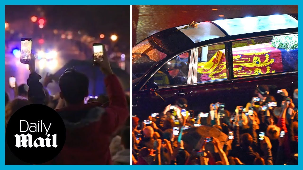 Inside the crowd that saw Queen Elizabeth II's coffin drive to ...