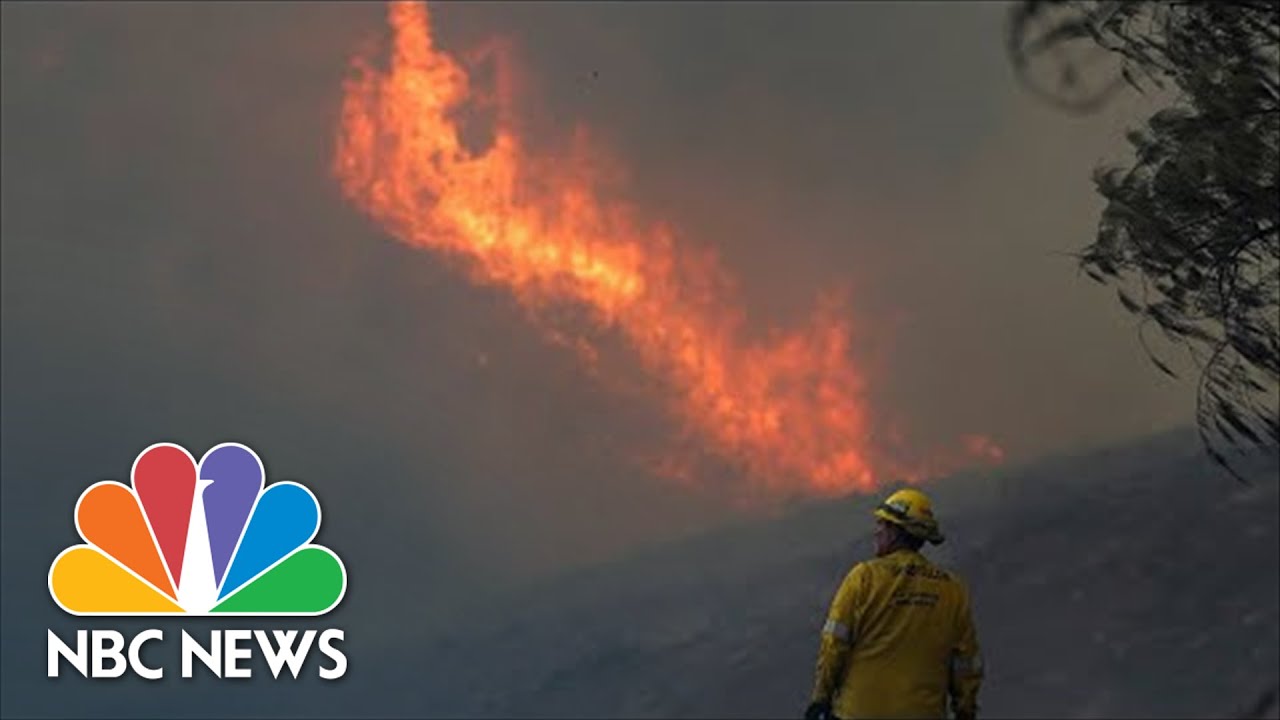 Mandatory Evacuations Ordered As Brush Fire Closes Freeway In ...