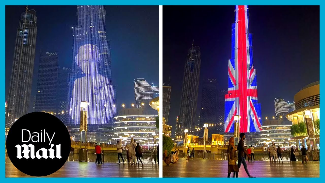 Queen Elizabeth II death: Dubai's Burj Khalifa lights up with Her ...