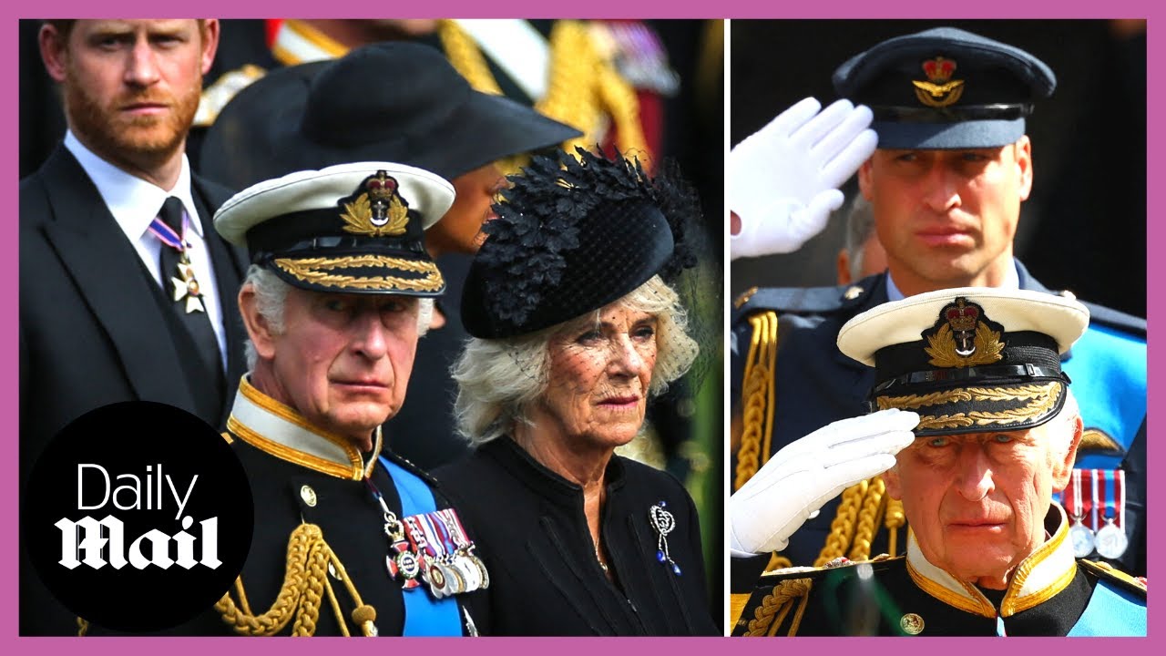 Saying goodbye to Queen Elizabeth II: King Charles III, Prince Harry ...