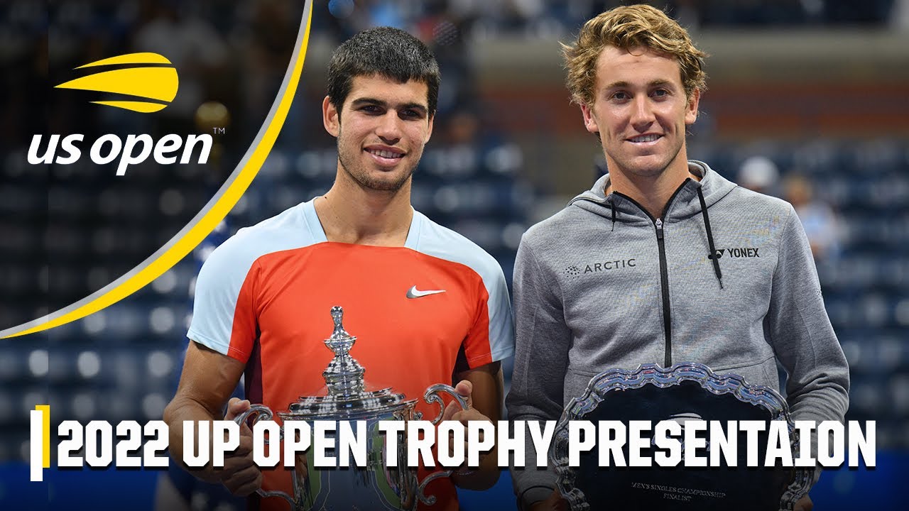 Carlos Alcaraz & Casper Ruud honored in 2022 US Open Trophy ...