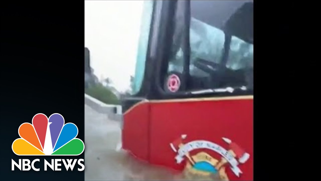Fire Trucks In Naples Caught In Flooding - The Global Herald