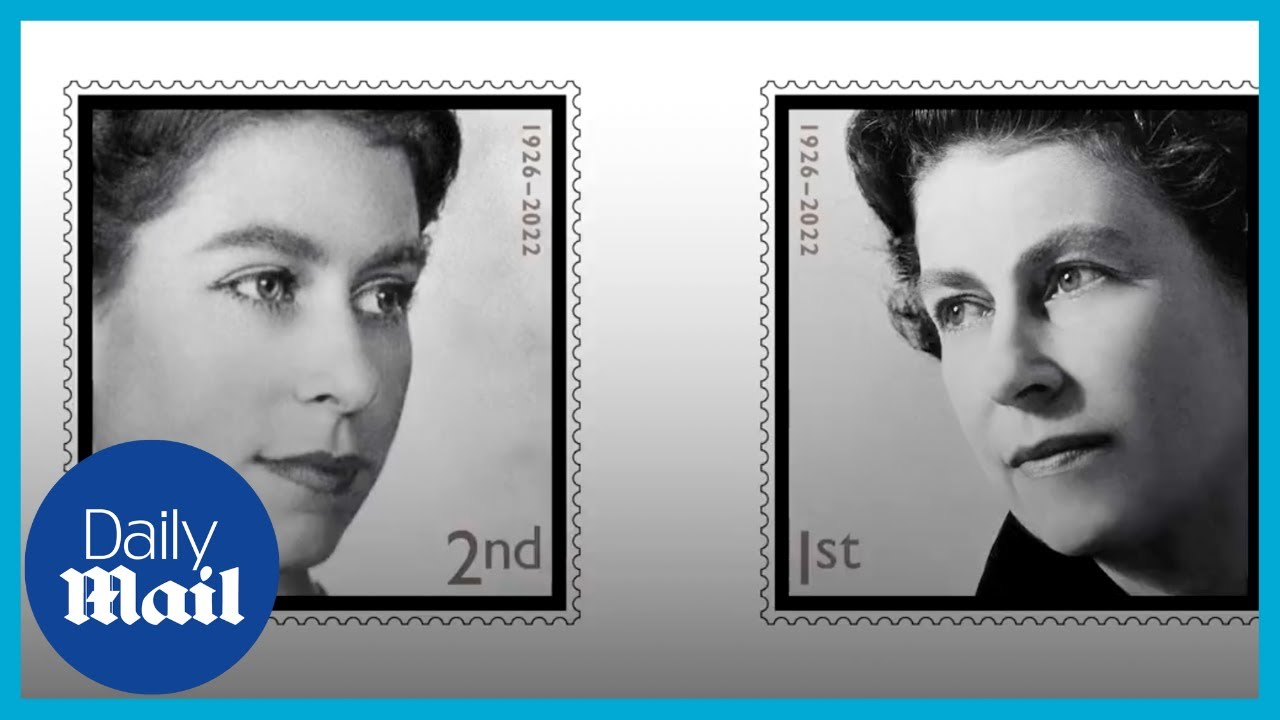 Royal Mail unveil new Queen Elizabeth II stamps approved by King ...