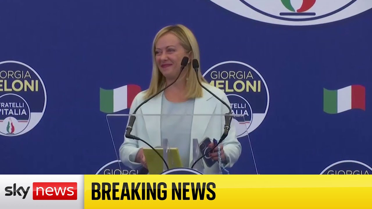 Italy: Right-wing leader Giorgia Meloni claims victory in country's ...