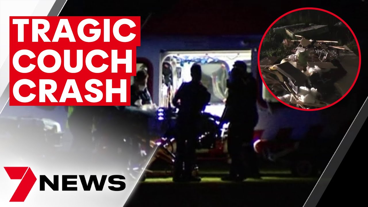 A couch on a road results in a tragic accident | 7NEWS - The Global Herald