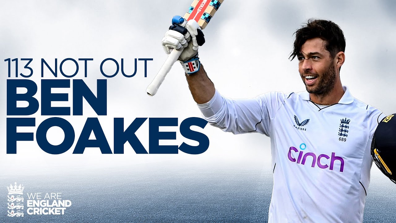 Exquisite Timing! | Ben Foakes Hits Unbeaten 113 At Old Trafford ...