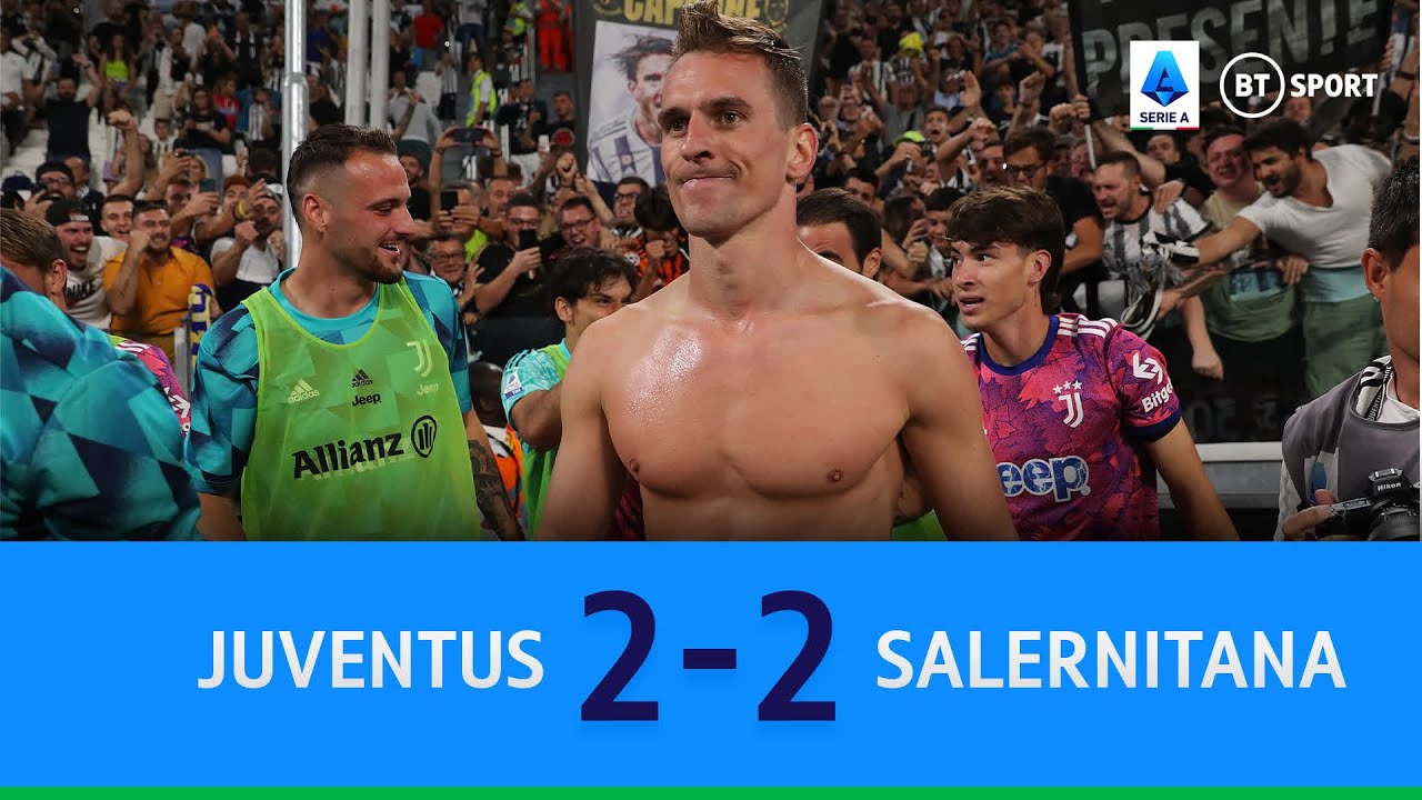Juventus v Salernitana (2-2) | VAR & Red Card Controversy Causes ...