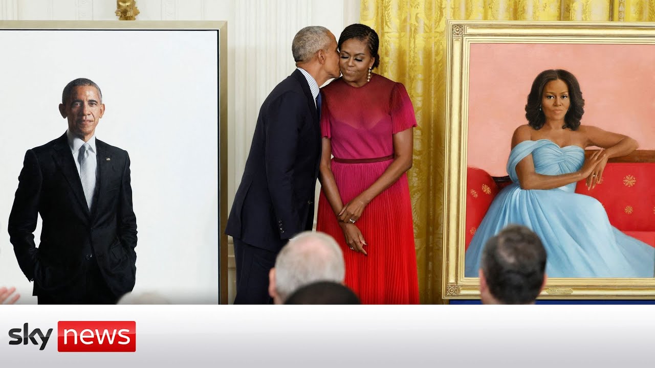 Obamas return to White House for unveiling of official portraits - The ...