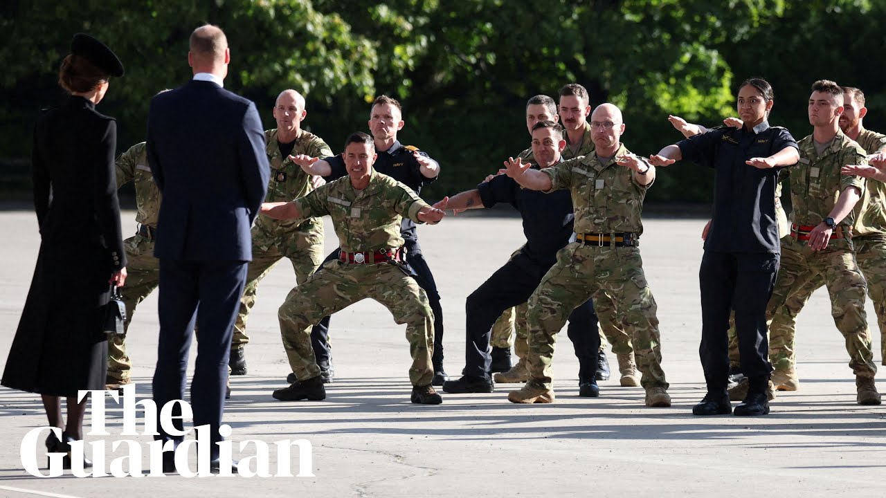 New Zealand troops perform haka, Ka Mate for William and Kate - The ...