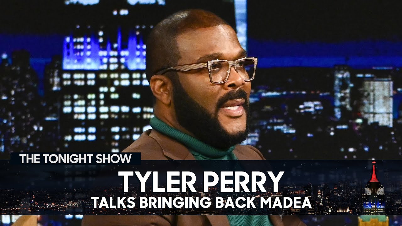 Tyler Perry Talks Bringing Back Madea Before Jimmy Teaches Him the Word ...
