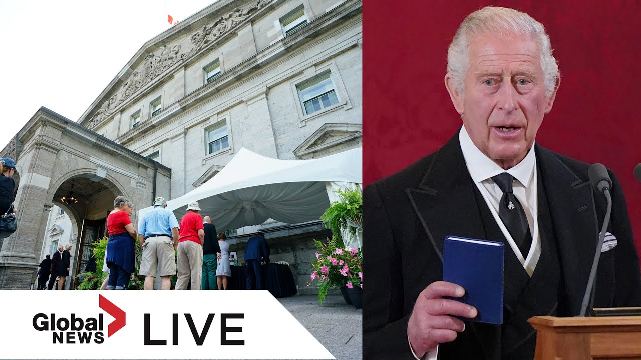 King Charles III accession ceremony at Rideau Hall | LIVE - The Global ...