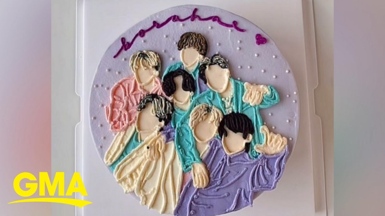 Mom and daughters team up to make BTS, BLACKPINK and K-pop star cakes ...