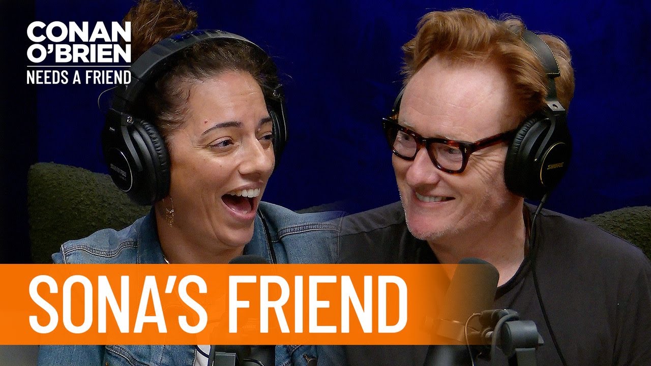 Why Sona Nicknamed One Of Her Friends "Piss" | Conan O'Brien Needs A ...