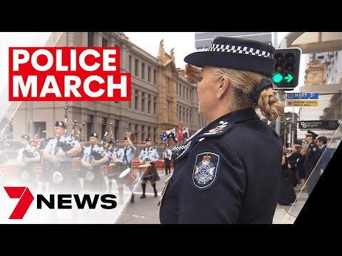 Queensland Police march to remember fallen officers | 7NEWS - The ...