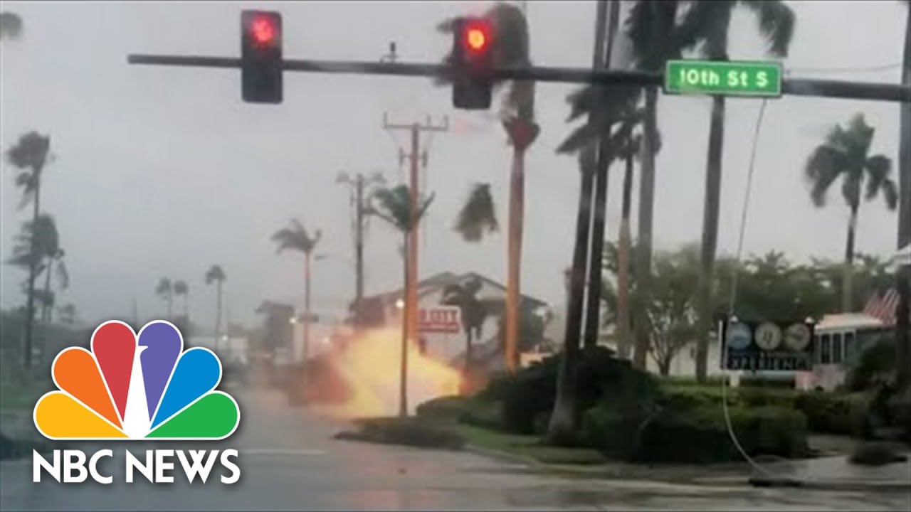 Video Shows Burning Power Line, Falling Traffic Light After Ian - The ...