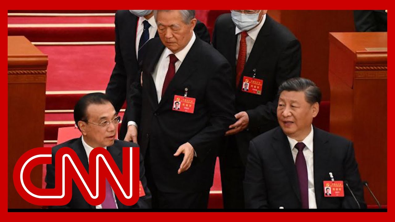 Video: 'High drama' as Xi Jinping's predecessor led out of the meeting ...