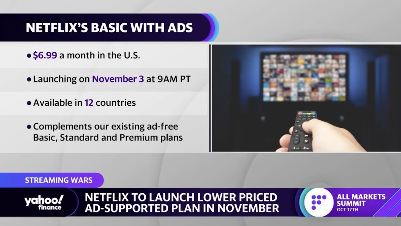 Netflix to launch ad-supported tier plan in November - The Global Herald