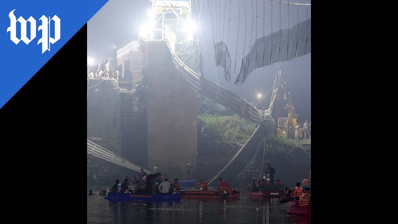 Dozens die when crowded bridge collapses in India - The Global Herald