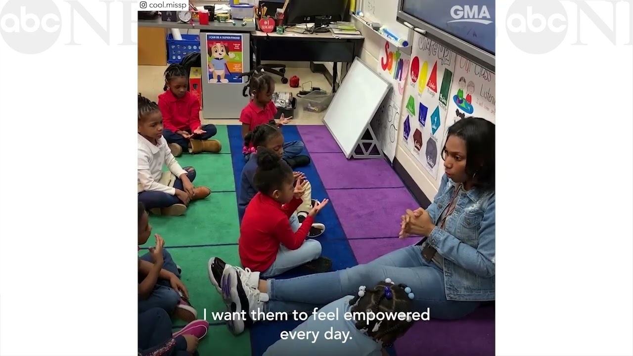 Teacher's empowering 'mirror affirmations' inspire classroom and ...