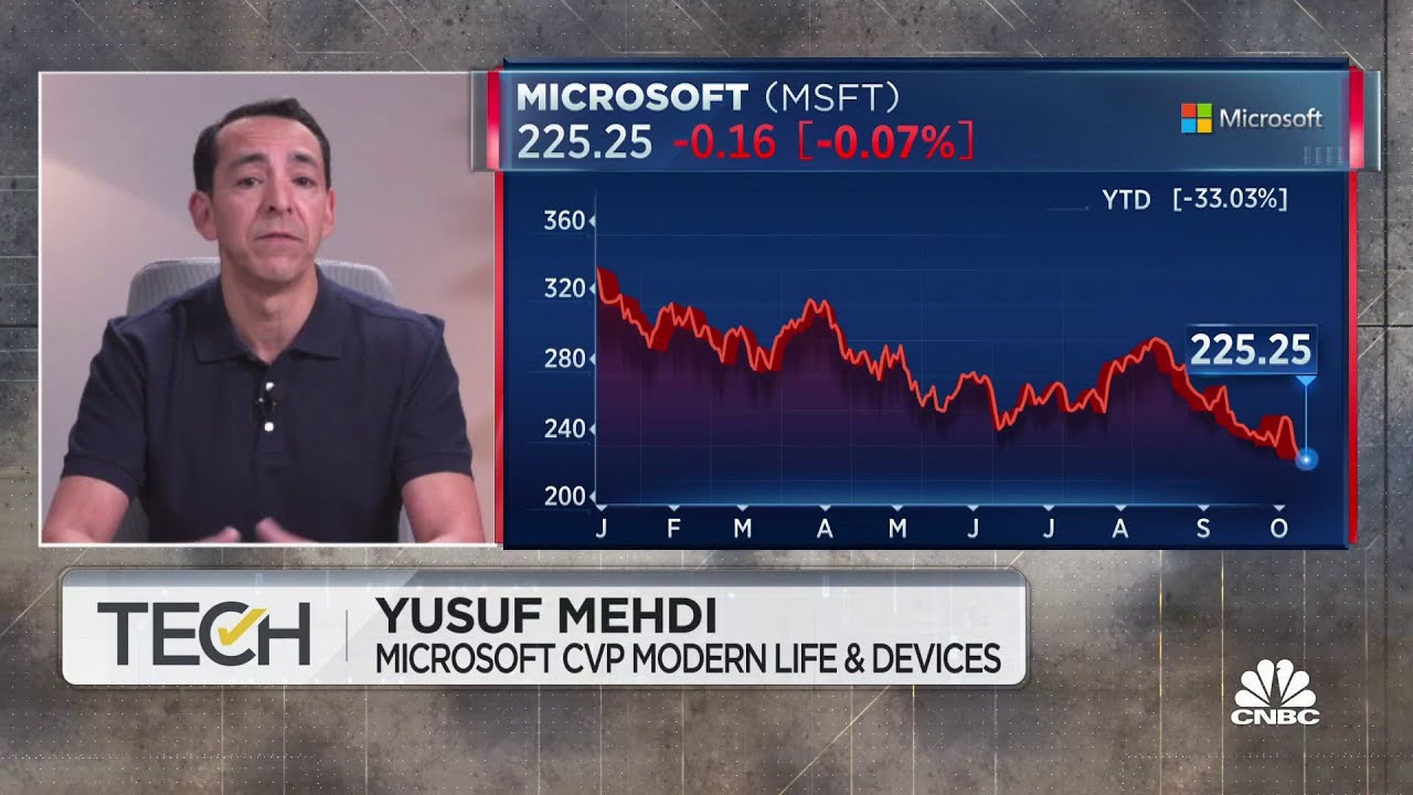 Microsoft's Yusuf Mehdi: If customers want a particular chip, we will ...