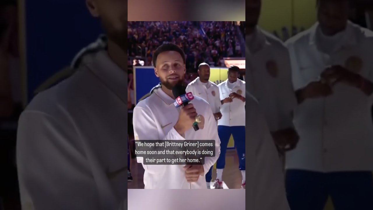Steph Curry took a moment to show support to Brittney Griner at the ...