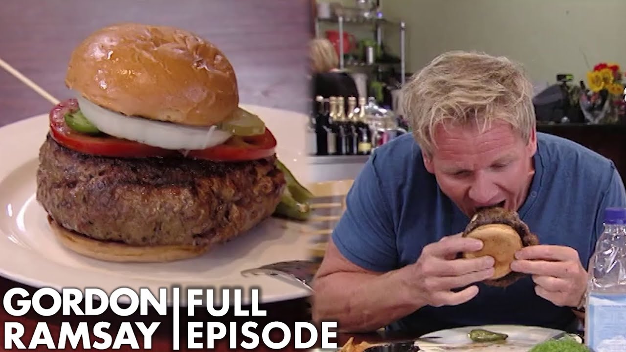 Gordon Ramsay Struggles To Eat A Giant Burger | FULL EP | Kitchen ...