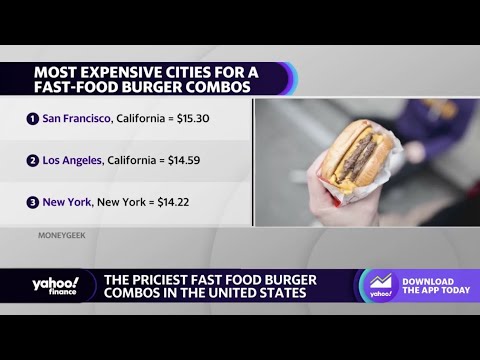 Fast food: These cities have the most expensive burger combo meals ...
