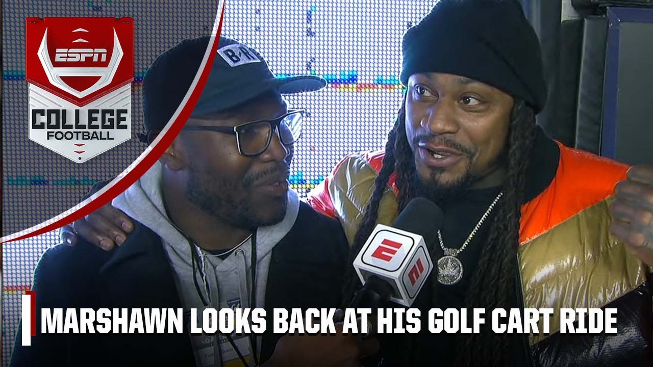 Marshawn Lynch reflects on his iconic golf cart ride | ESPN College ...