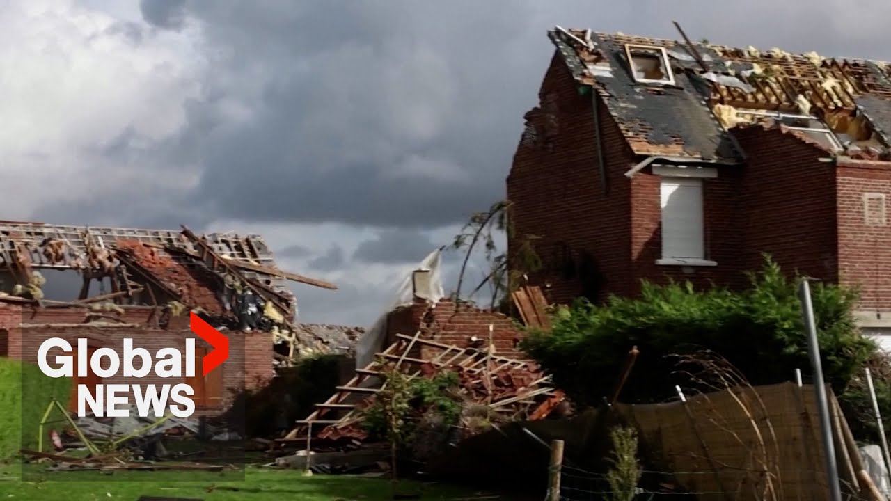 Rare tornadoes strike villages in France, causing extensive damage ...