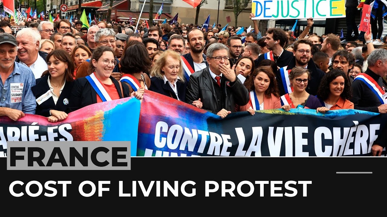 Massive protest in Paris against inflation and climate crisis - The ...