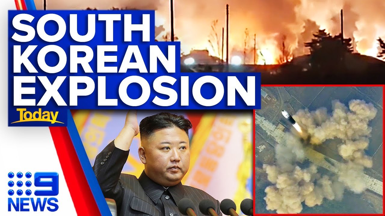 Giant explosion at South Korean airbase | 9 News Australia - The Global ...