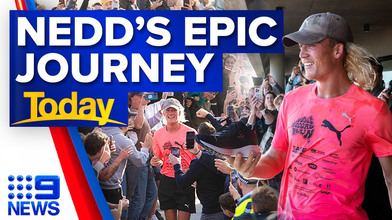 Nedd Brockmann runs from Perth to Sydney in 47 days | 9 News Australia ...