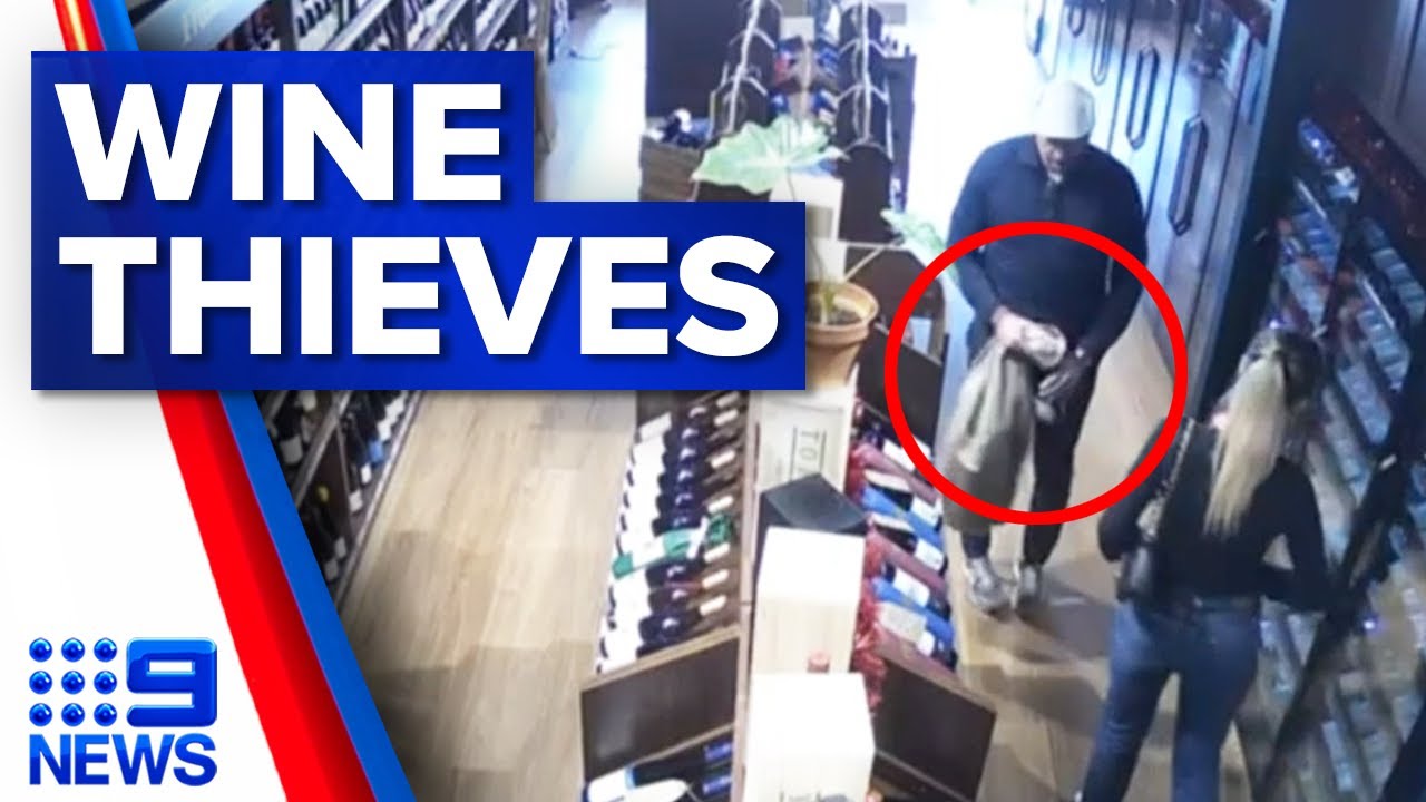 Two thieves caught on CCTV stealing wine bottle worth $12,500 | 9 News ...