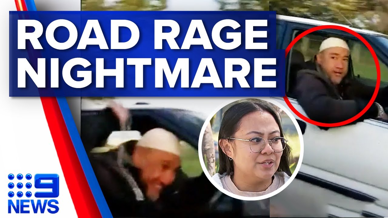 Car nearly driven off road in dangerous road rage attack | 9 News ...
