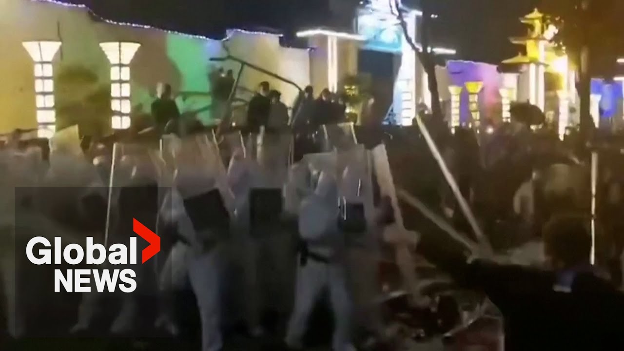 Foxconn protests: Violent clashes erupt outside giant iPhone factory in ...