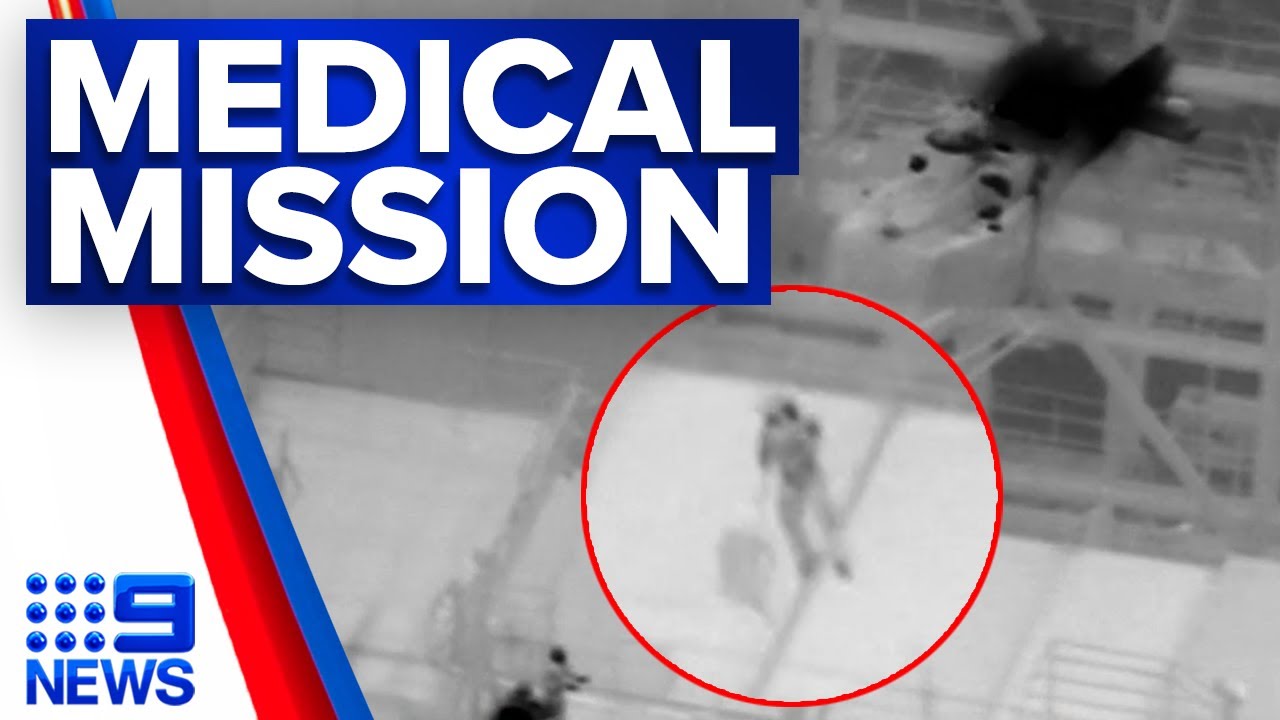 Incredible footage captured of sick crew member being winched from ...