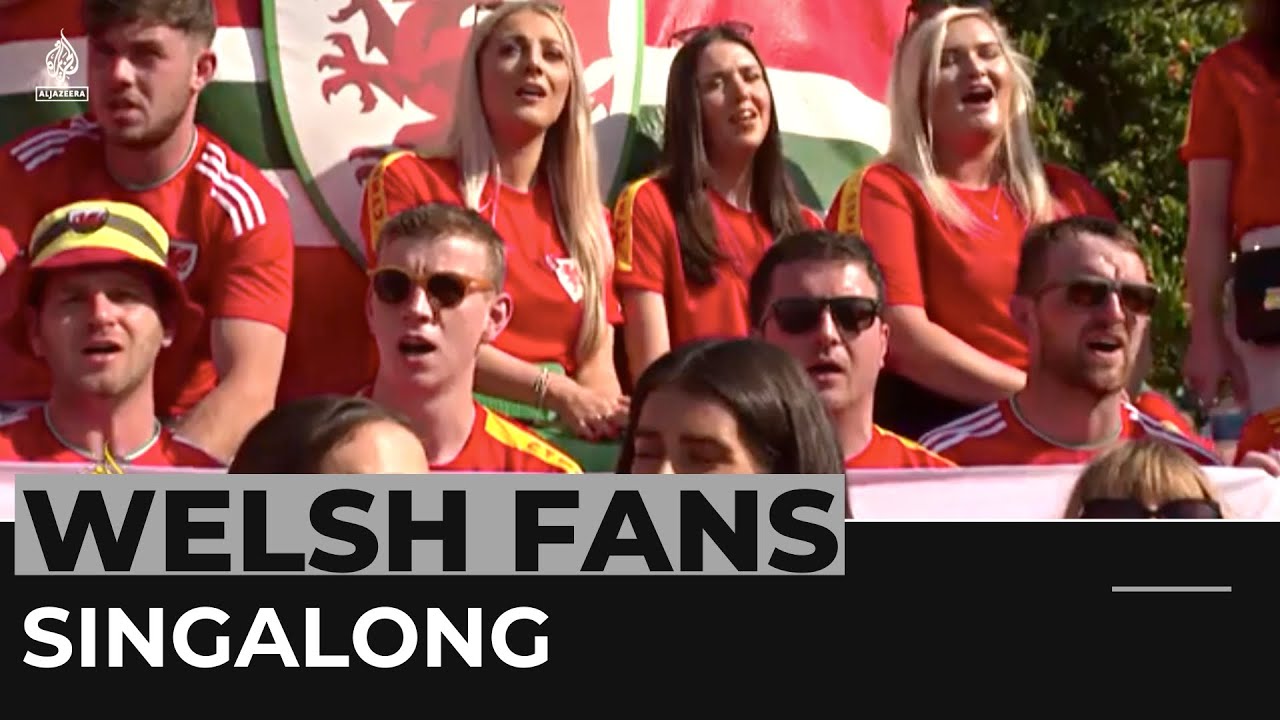Welsh youth choir and Dafydd Iwan hold singalong ahead of World Cup ...