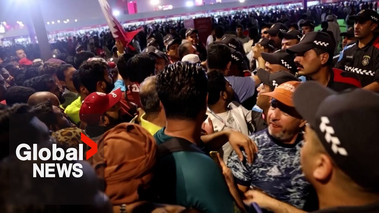 Chaos at FIFA World Cup fan zone in Doha before World Cup opener - The ...