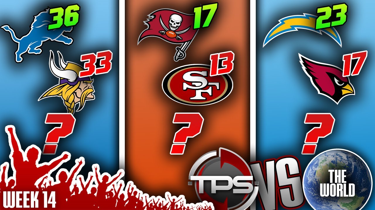 2022 NFL Week 14 PICKS, PREDICTIONS & PRIZES! TPS vs THE WORLD!!! - The ...