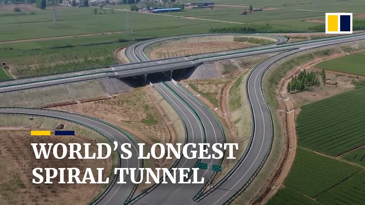 New China highway with world’s longest spiral tunnel opens to traffic ...