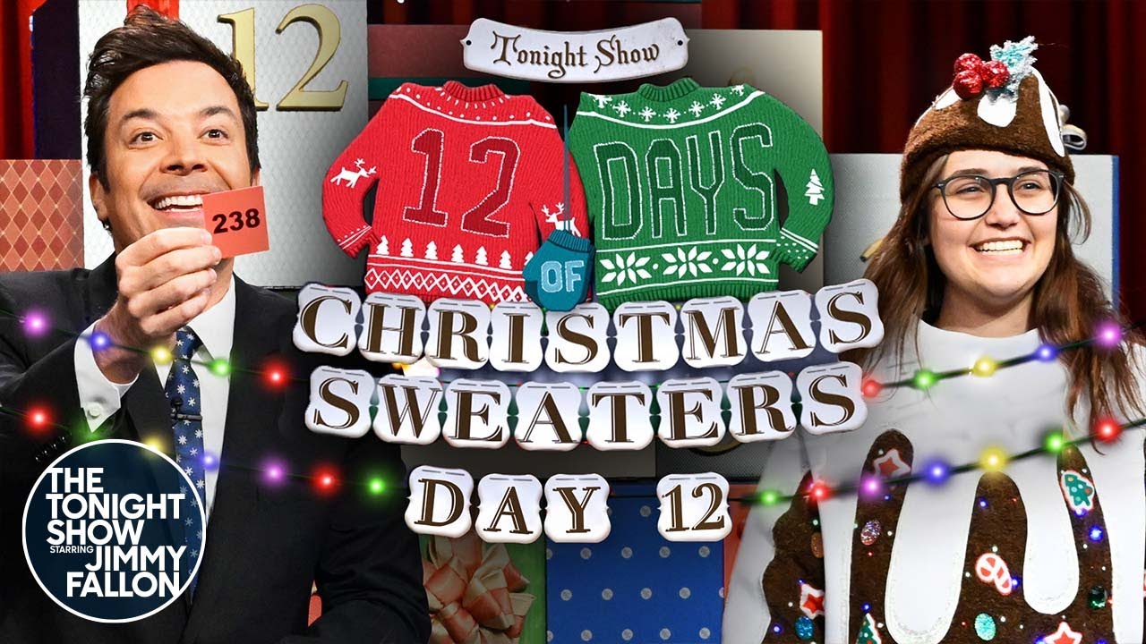 12 Days of Christmas Sweaters 2022: Day 12 | The Tonight Show Starring ...