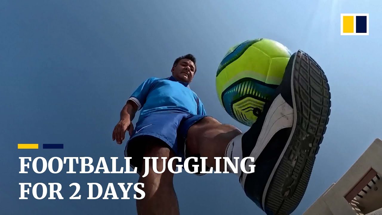 48 hours non-stop: Brazilian man attempts to juggle football for new ...