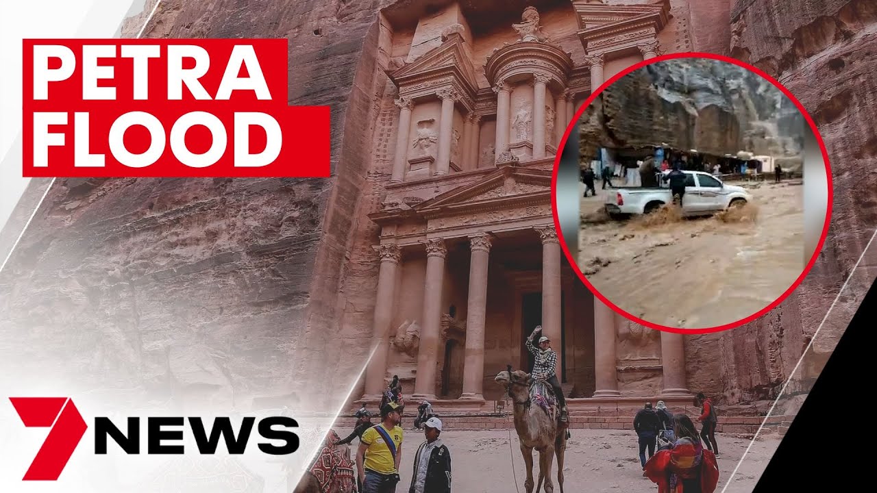 Freak desert storm sparks floods and mass evacuation in Petra, Jordan ...