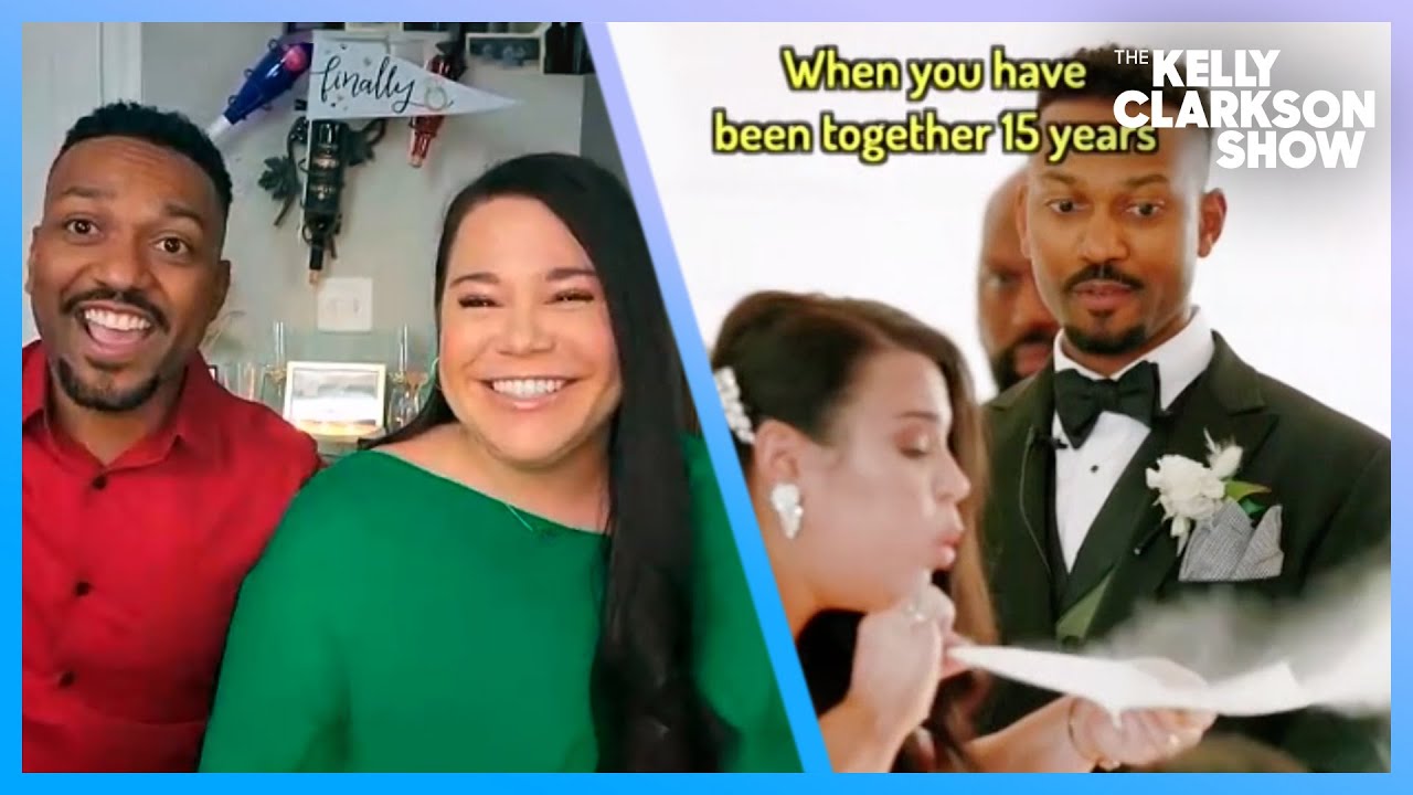 Newlyweds Go Viral For Hilarious Wedding Prank After Dating 15 Years ...
