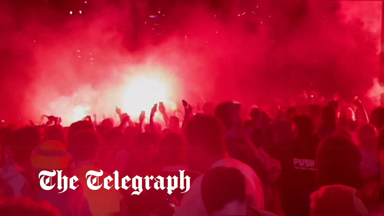 Australia fans wild World Cup Celebrations with flares after win ...