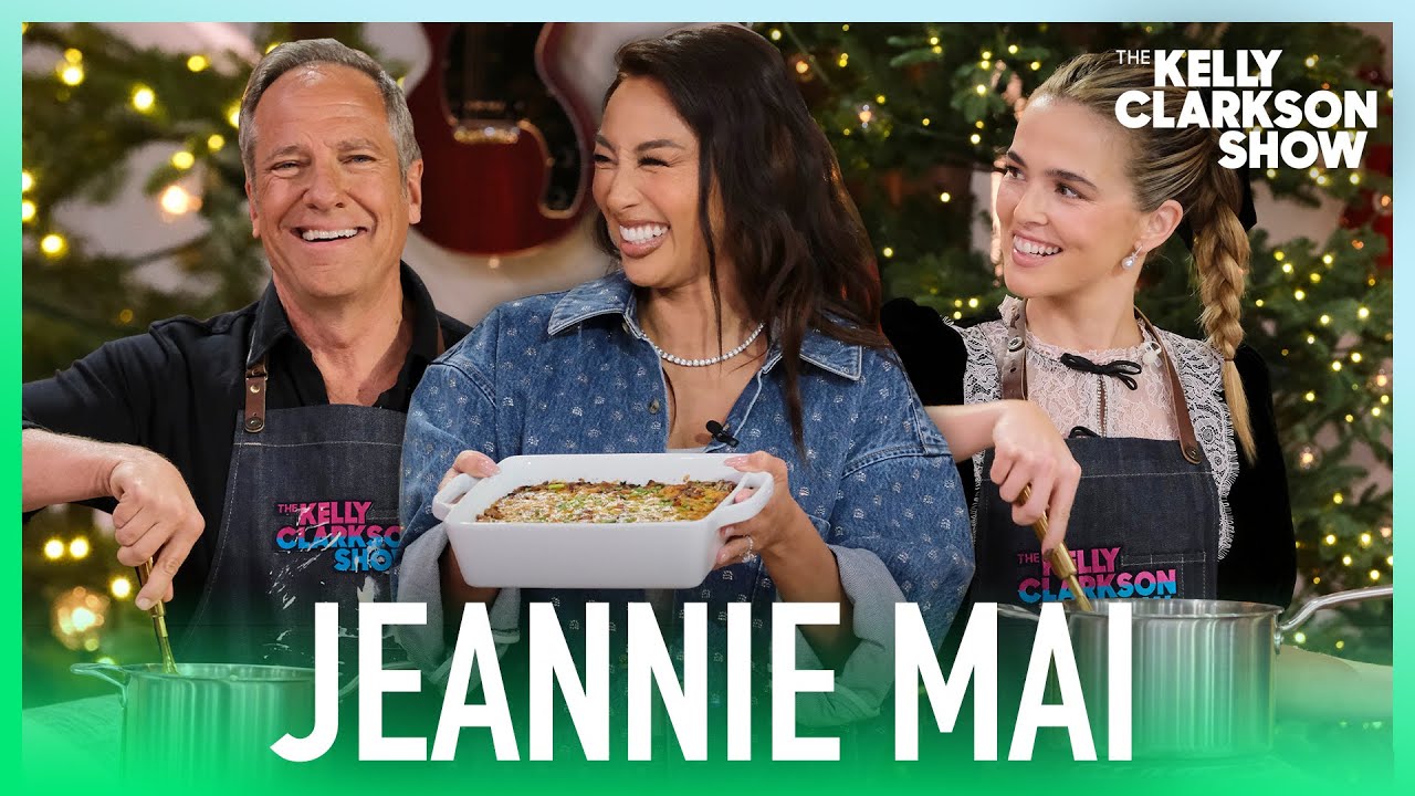 Zoey Deutch, Mike Rowe & Kelly Get Dirty Making Jeannie Mai's Crab Mac ...