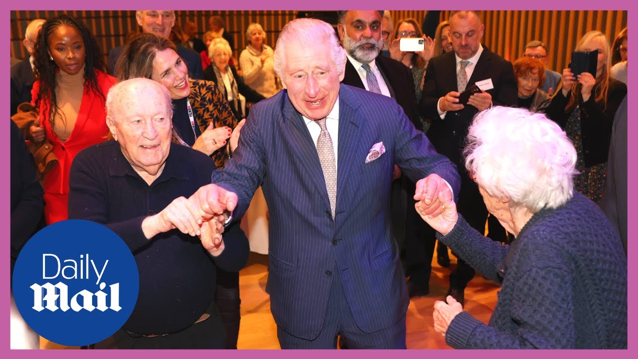 King Charles III dancing at community centre visit in North London ...