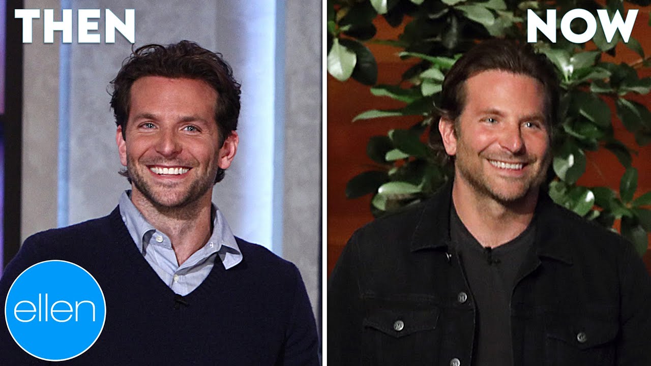 Then and Now: Bradley Cooper's First & Last Appearances on The Ellen ...