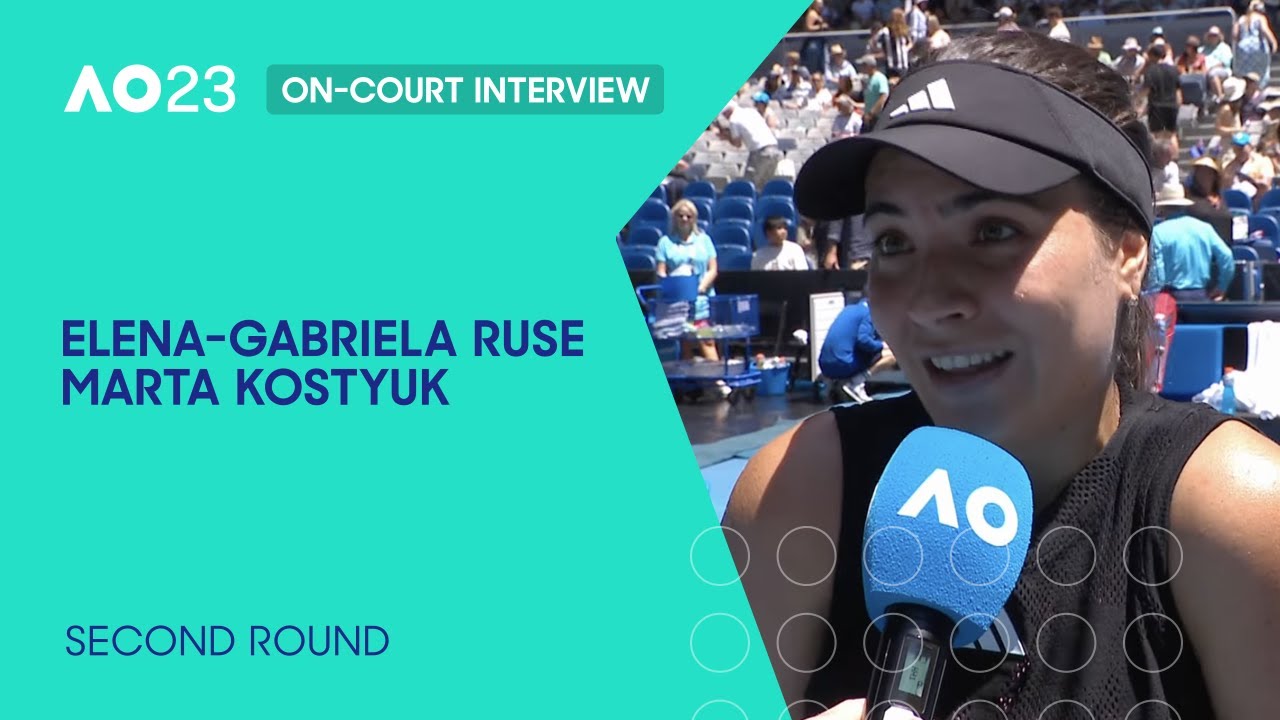 Kostyuk/Ruse On-Court Interview | Australian Open 2023 Second Round ...